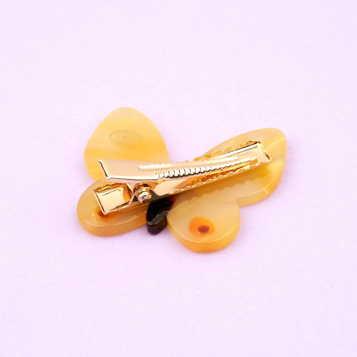 Yellow Butterfly Hair Clip – heyhappypuff