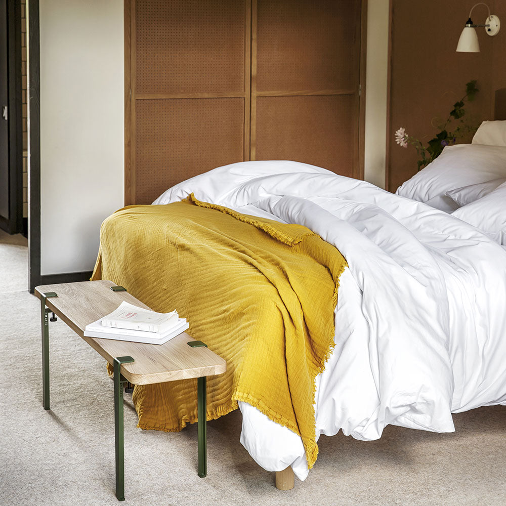 (WAREHOUSE SALE) DUKE Bench - Solid Oak – heyhappypuff