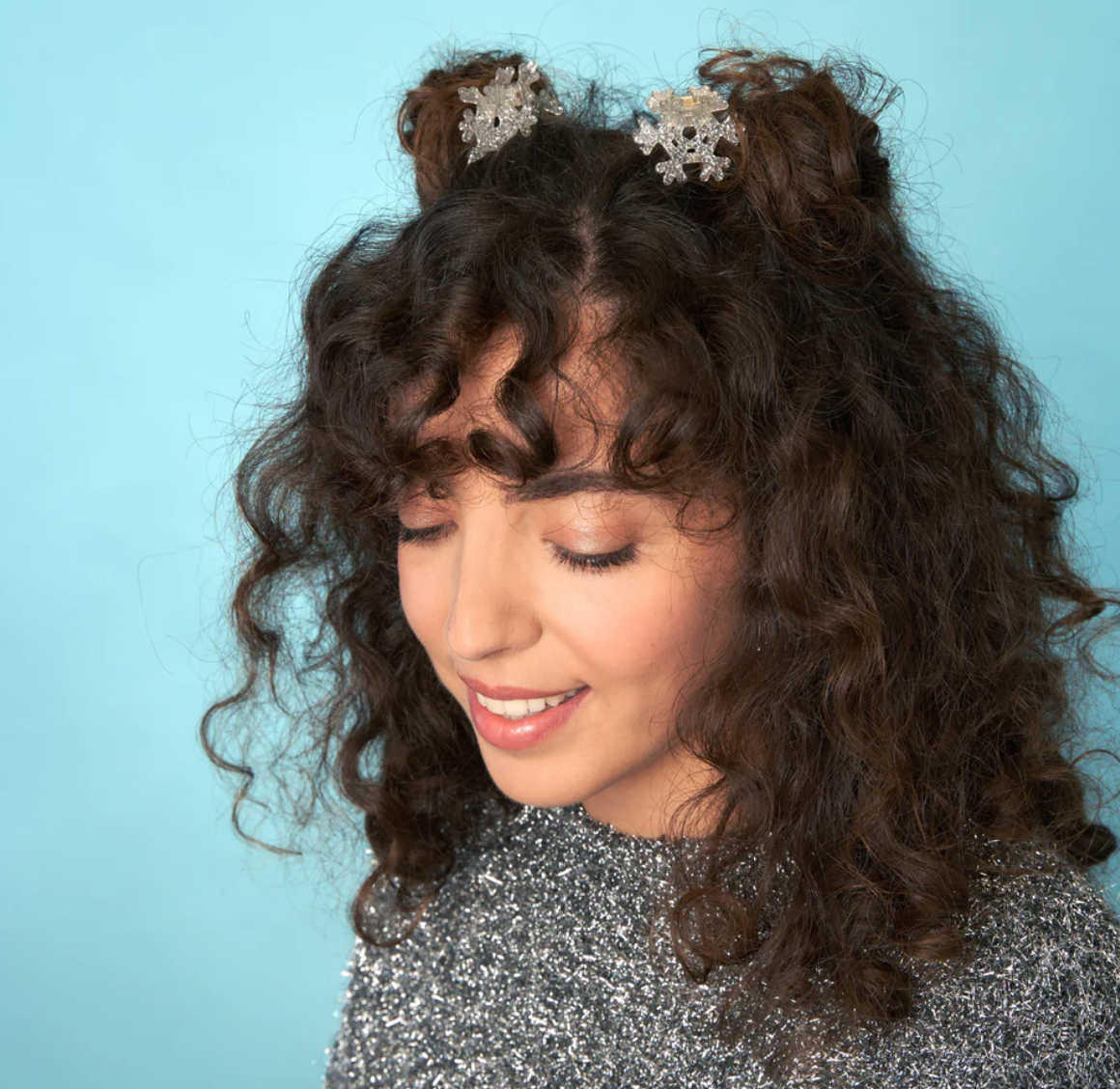 Snowflake Mini Hair Claw – heyhappypuff