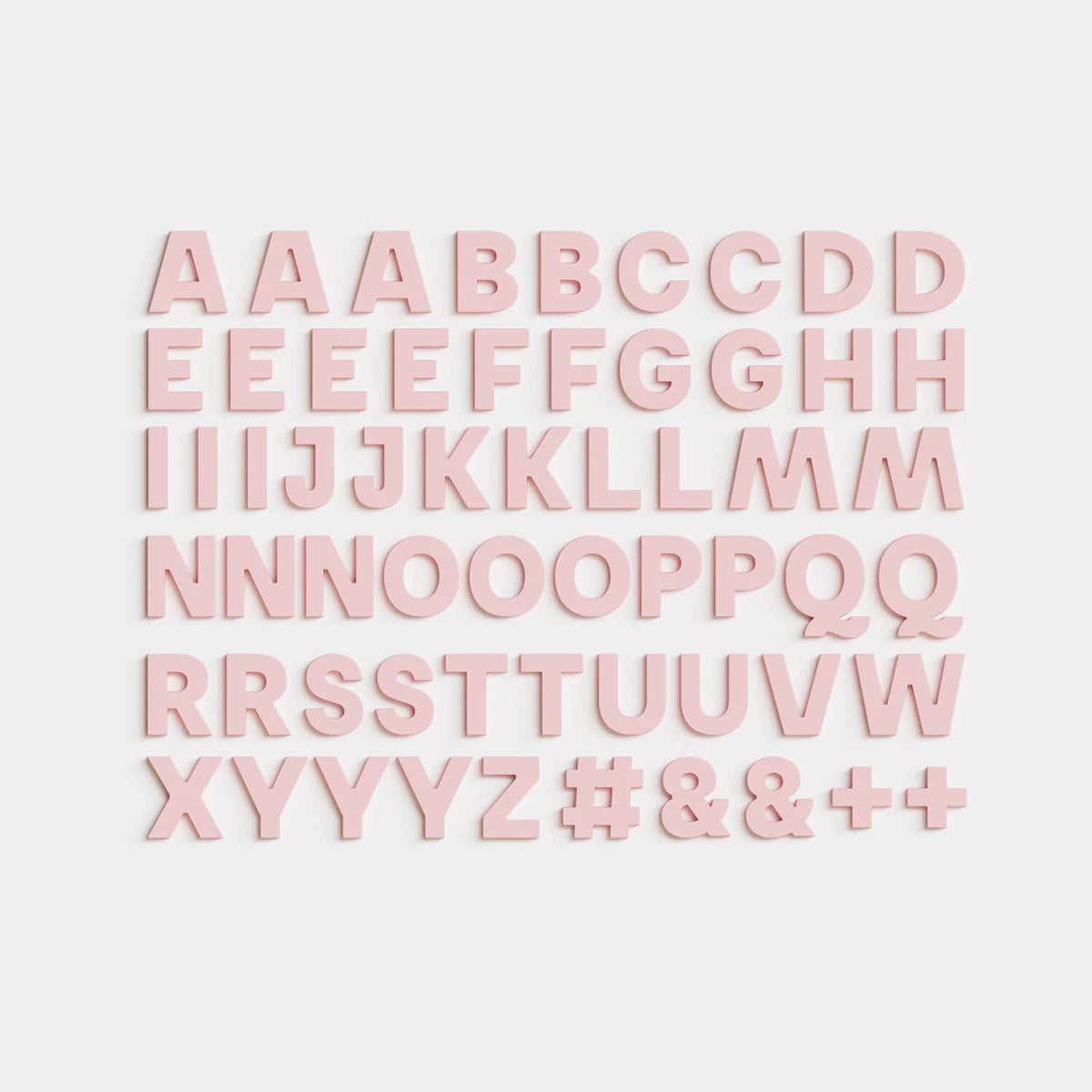 Alphabet Magnets in Blush – heyhappypuff