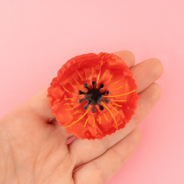 Poppy Hair Claw – heyhappypuff